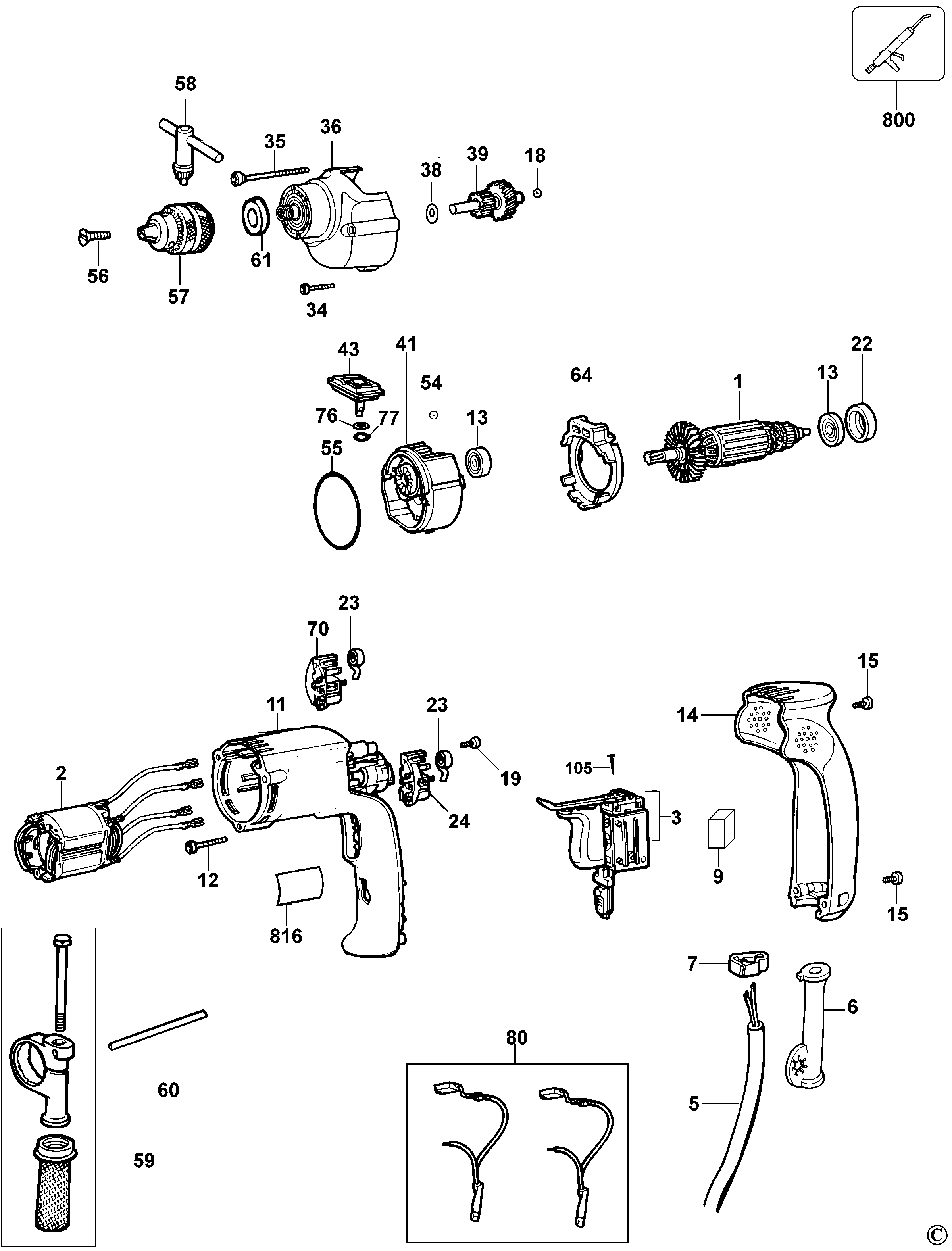 DW511-B3 | ROTARY DRILLS | DRILLS | Dewalt | null | ServiceNet