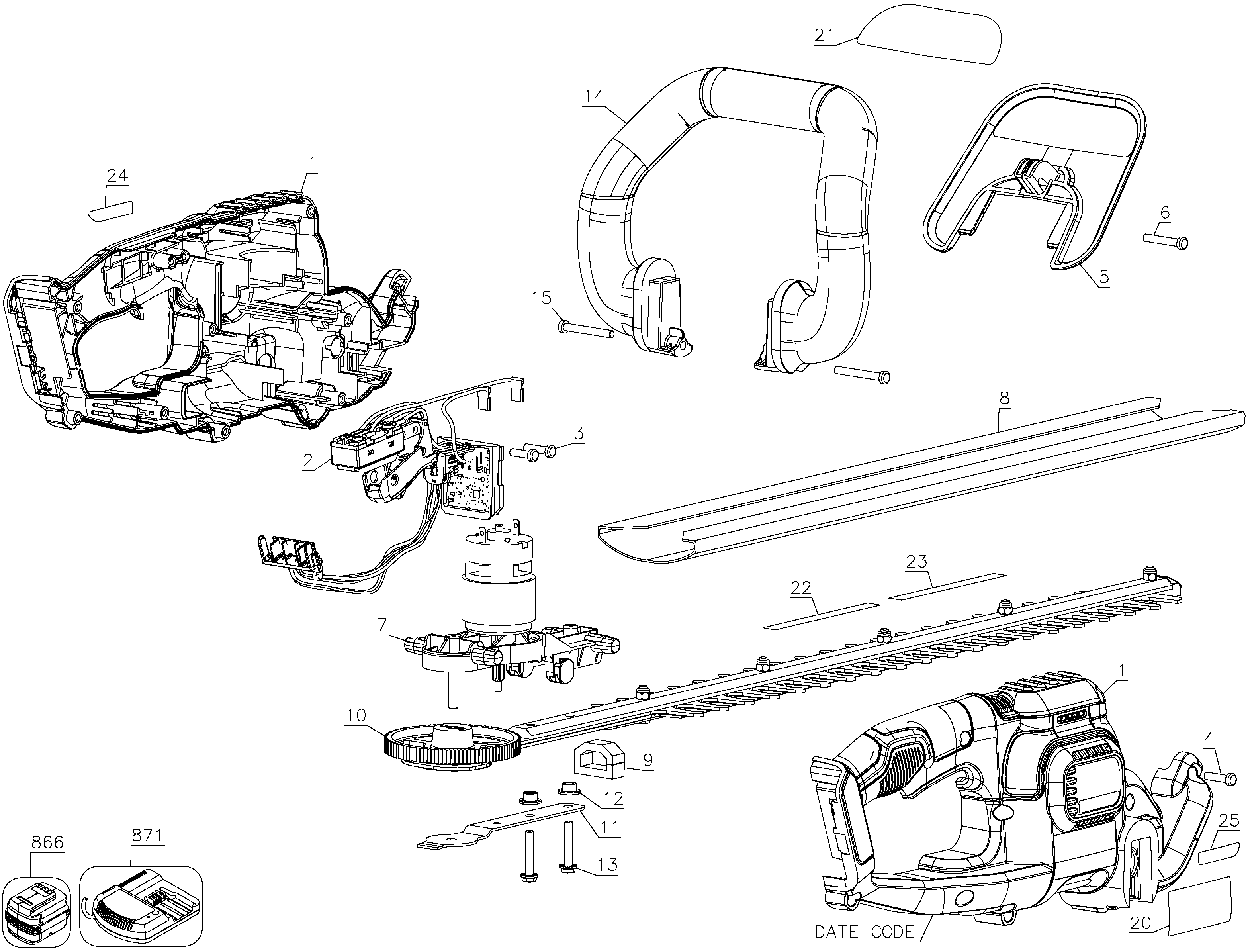 DCHT820B | OUTDOOR | Dewalt | null | ServiceNet B2B