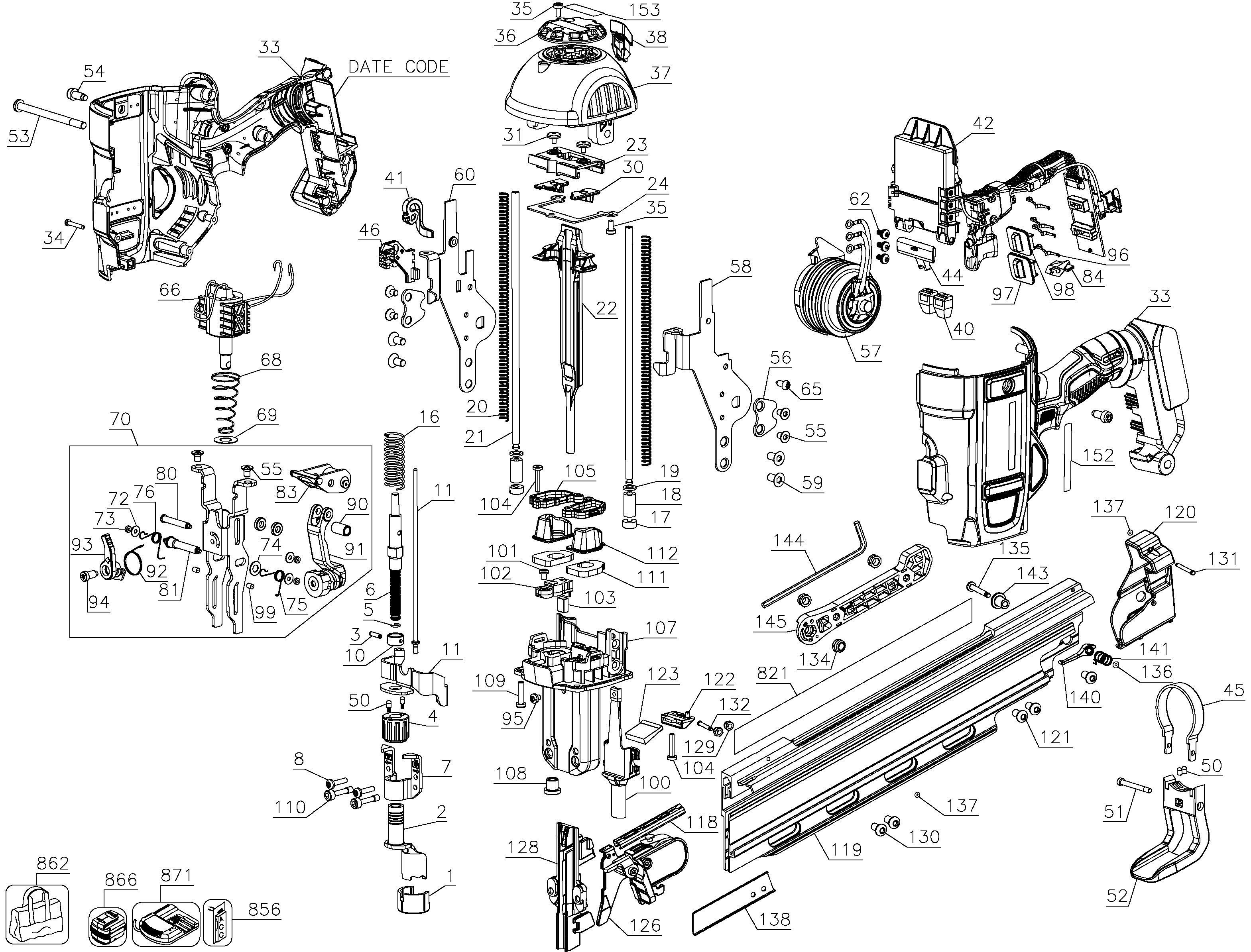 DCN21PLM1 | NAILERS | FASTENING | Dewalt | null | ServiceNet B2B