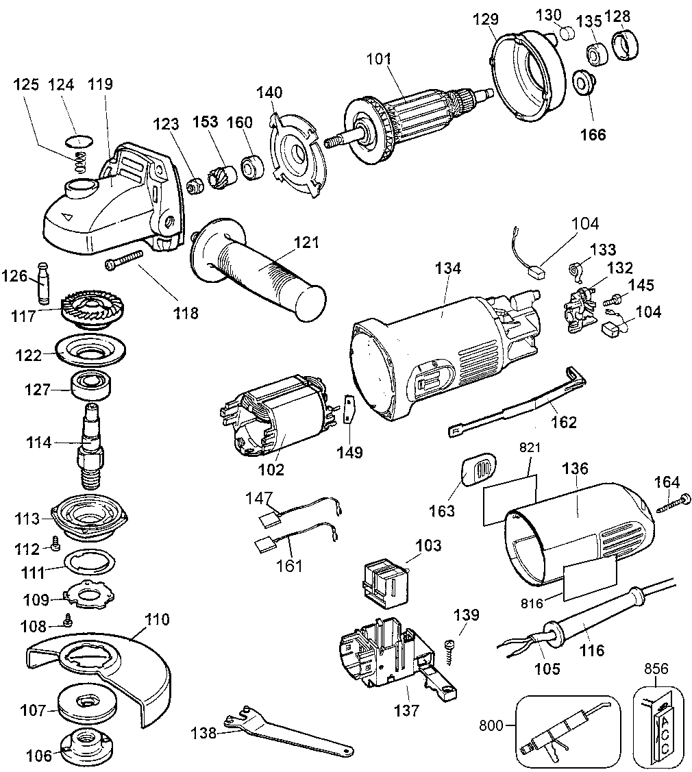 DW824 | ANGLE GRINDERS 100-125MM | METAL WORKING | Dewalt | null ...