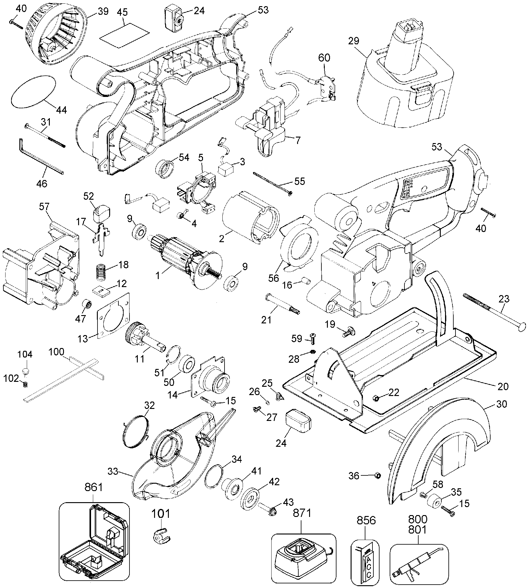 DW936K | CIRCULAR SAWS | WOODWORKING | Dewalt | null | ServiceNet B2B