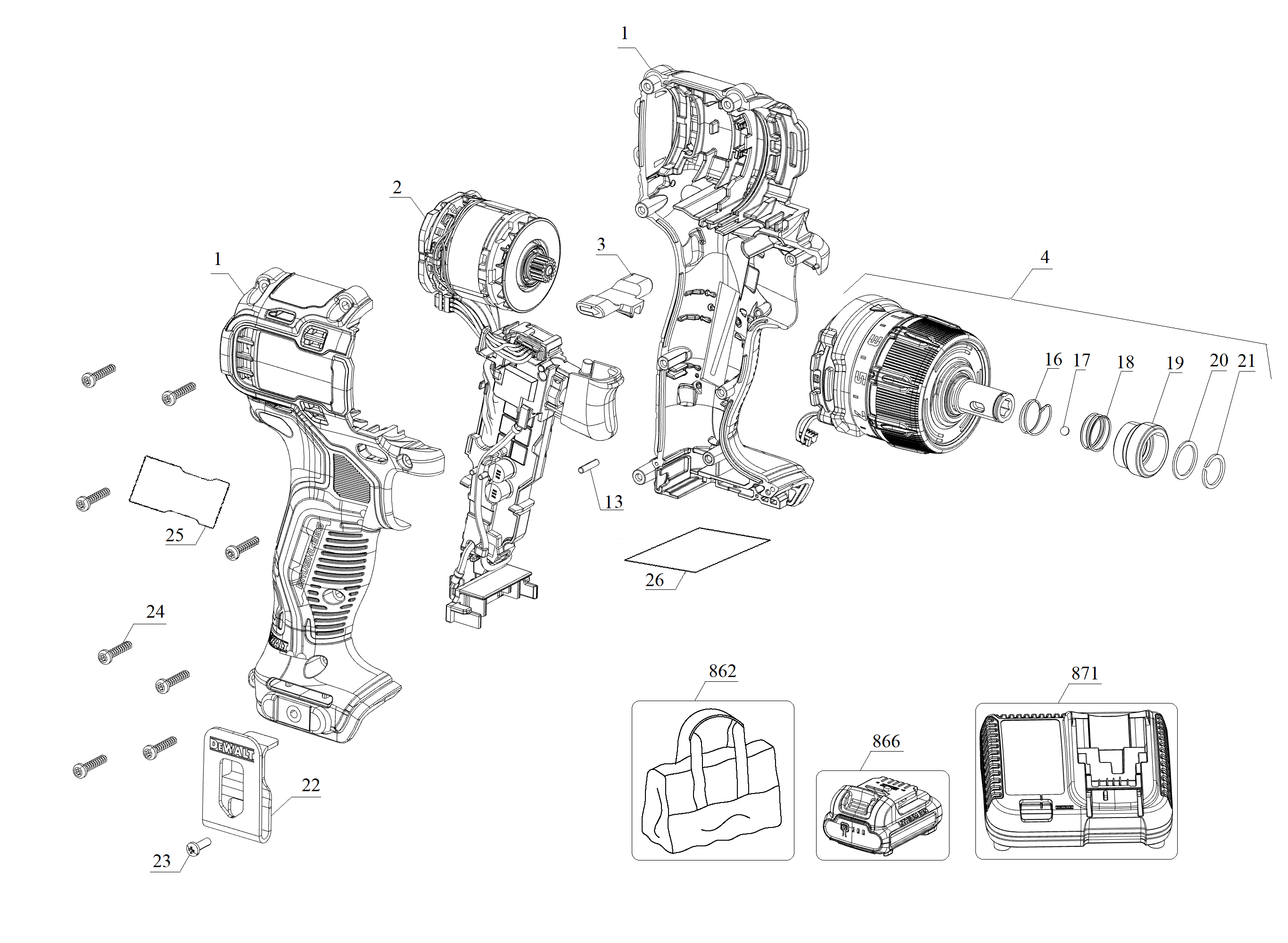 DCF601B-CA | CDLS DRILLS 12V | CORDLESS DRILLS | Dewalt | null ...