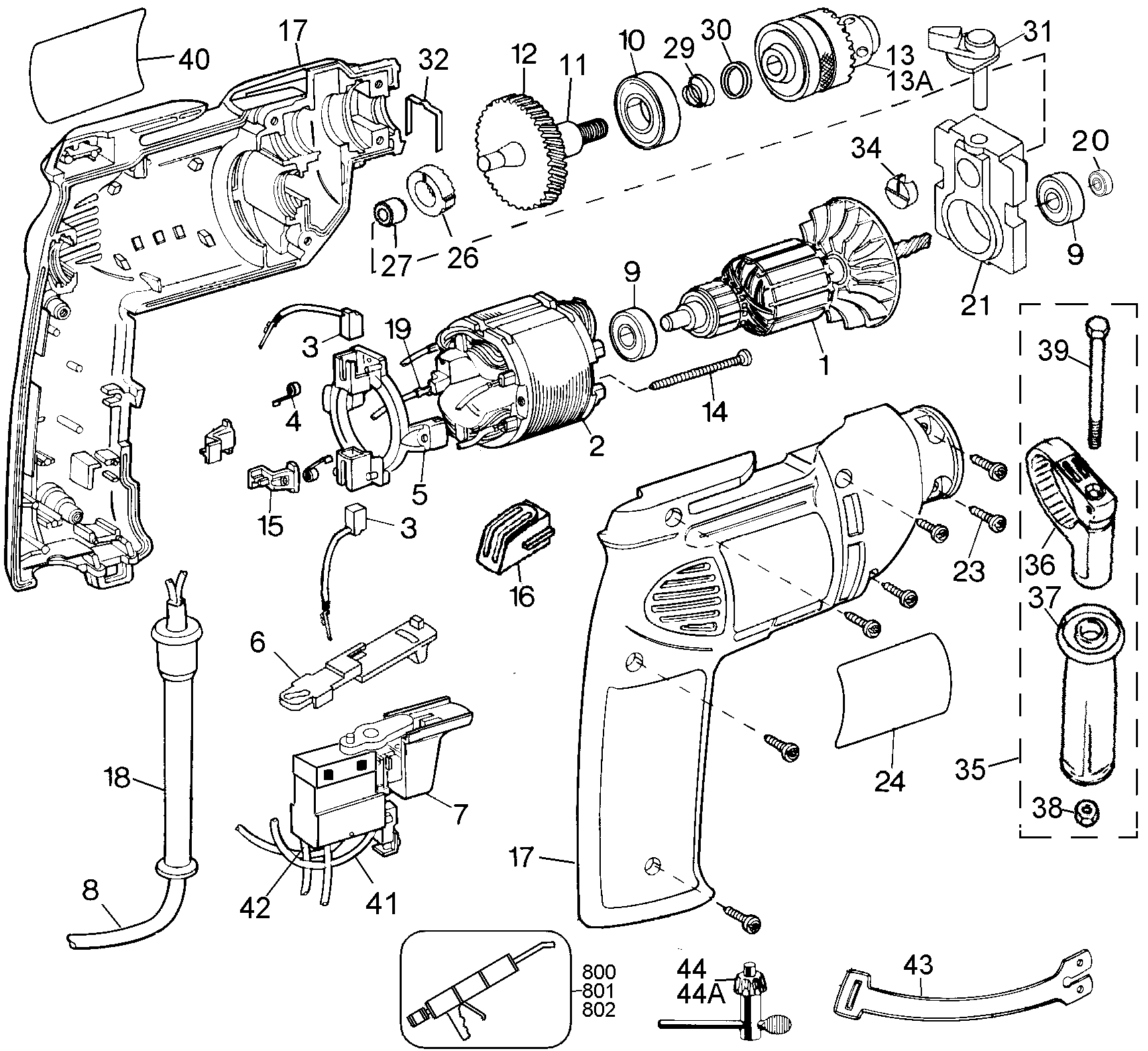 DW507-35 | PERCUSSION DRILLS | DRILLS | Dewalt | null | ServiceNet CA