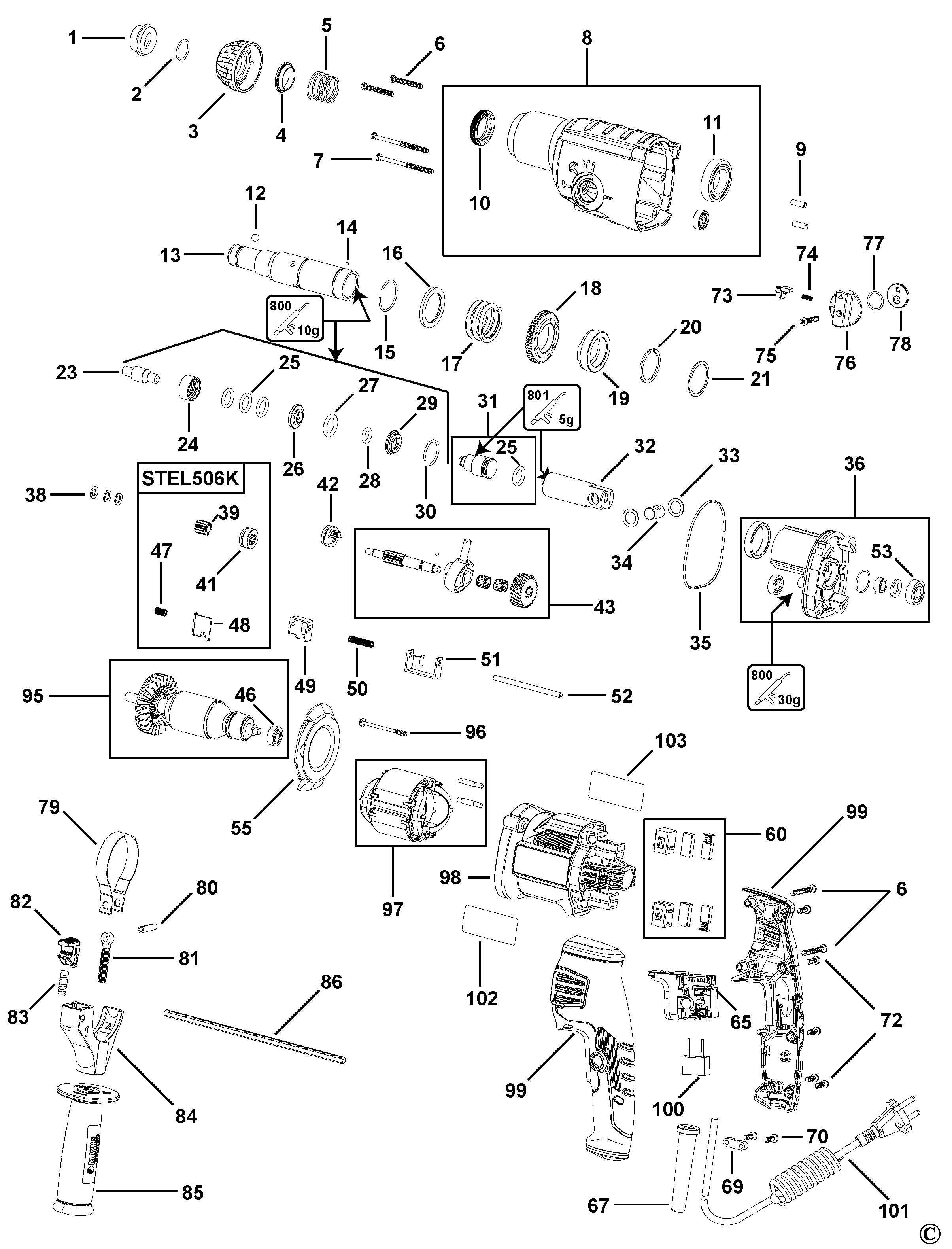 STEL506K-B2 | ROTARY HAMMERS SDS-PLUS | HAMMERS | null | ServiceNet